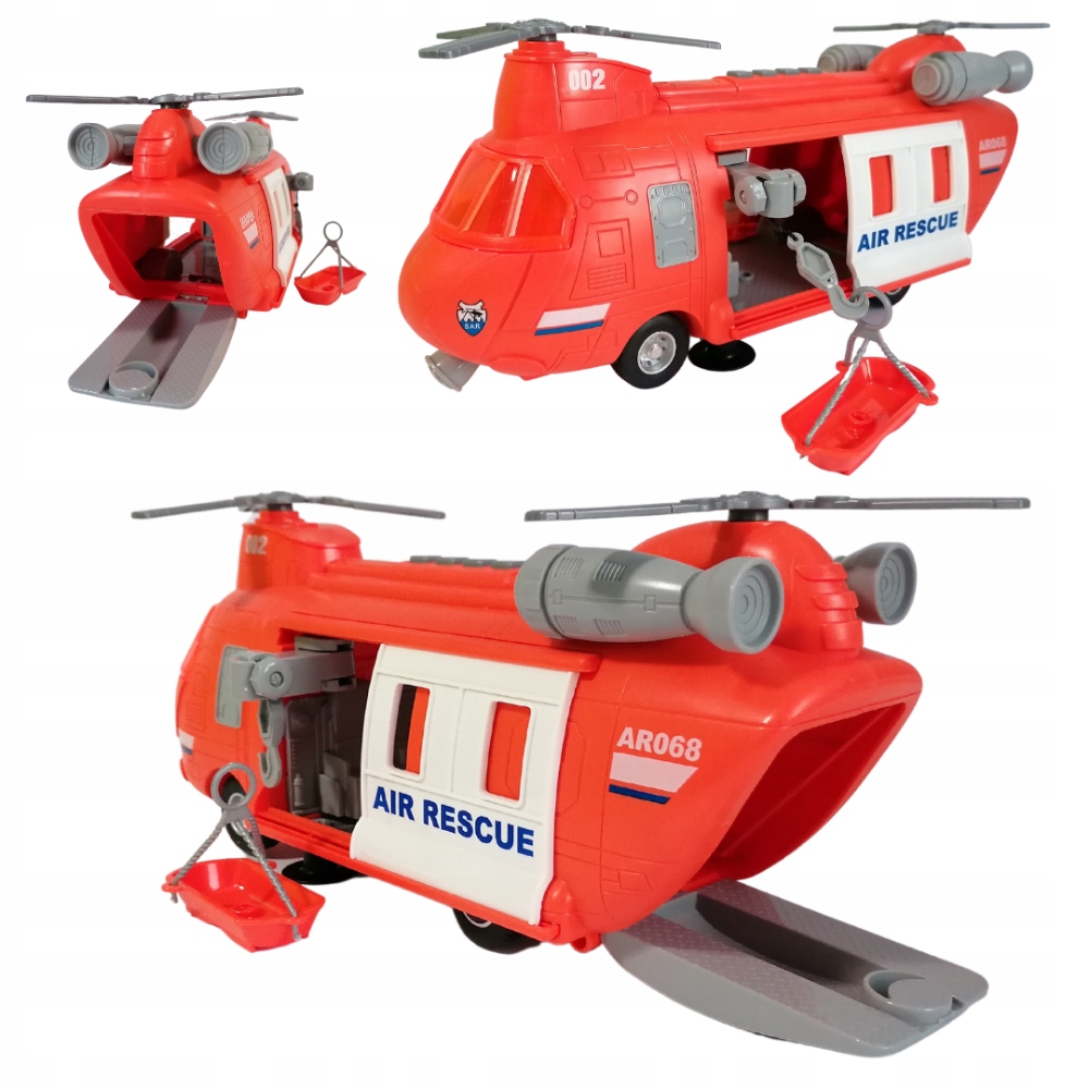HELIKOPTER RATUNKOWY LPR wyciągarka TRANSPORTOWY dźwięk ŚWIATŁO ...