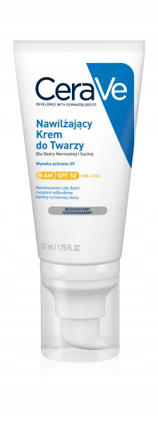 CeraVe krem do twarzy z filtrem SPF50 52ml (3337875814652) • Cena, Opinie • Kremy do twarzy ...