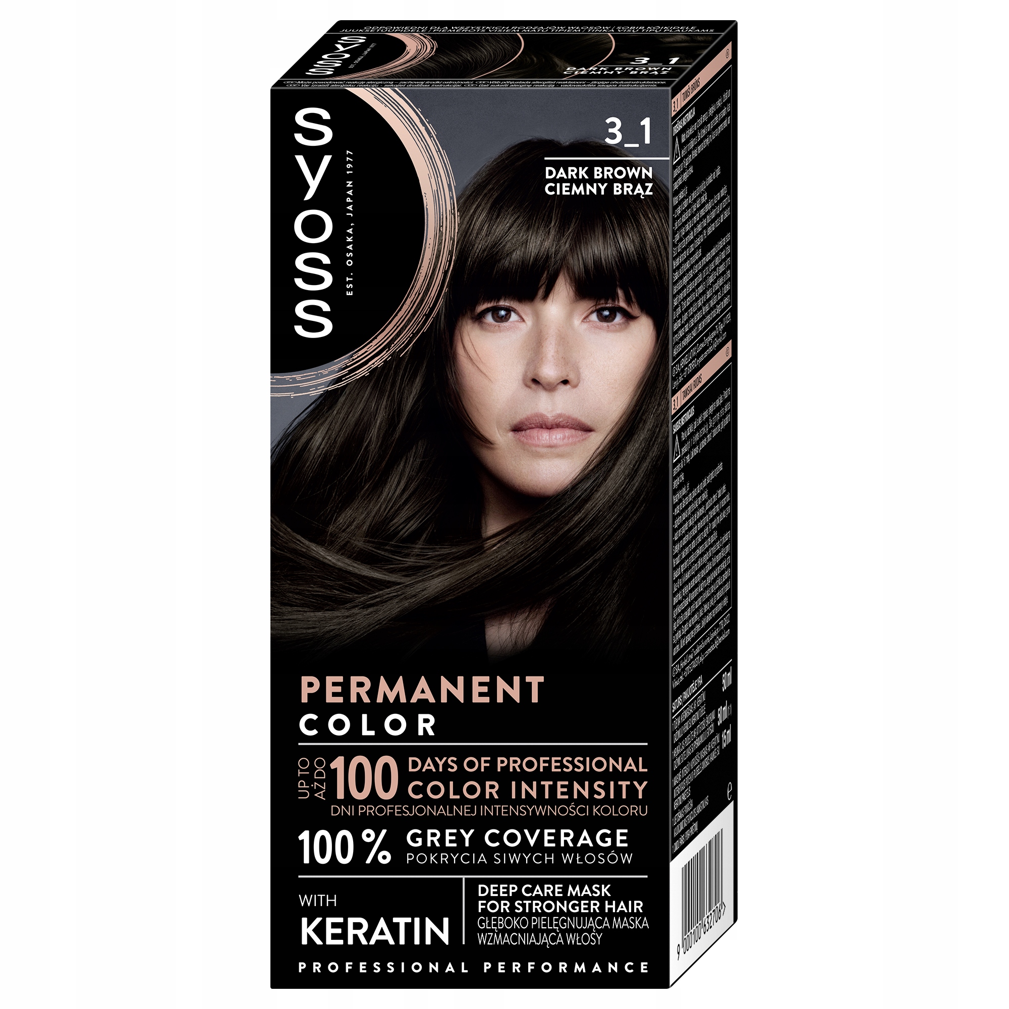 Syoss Farba do Włosów Trwała Permanent Color 3-1 Ciemny brąz ...