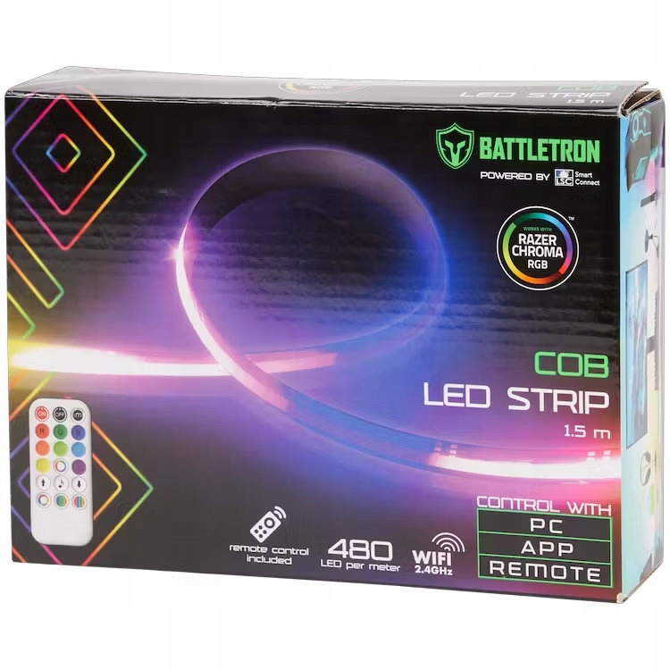 TAŚMA LED BATTLETRON COB LED STRIP 1,5M (8712879158950) • Cena, Opinie • Taśmy LED 14670408630 ...