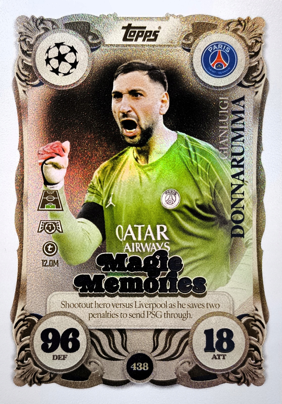TOPPS MATCH ATTAX 2025/26 2026 MAGIC MEMORIES 438 GIANLUIGI DONNARUMMA PSG - 17957048189 - Allegro