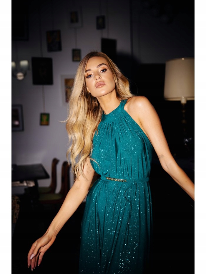 MOE šaty večerní lichoběžníkové M721 univerzální velikost - Allegro