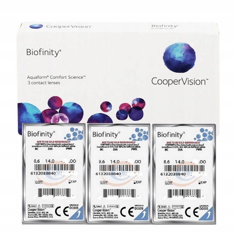 Soczewki BIOFINITY 3 SZT BC8.6 moc -2,50 (0829196687105) • Cena, Opinie • Soczewki kontaktowe ...