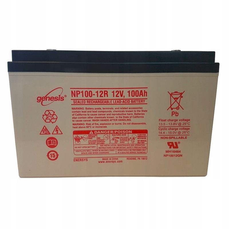 Akumulator GENESIS NP100-12R 12V 100Ah AGM 30kg. - Sklep, Opinie, Cena ...