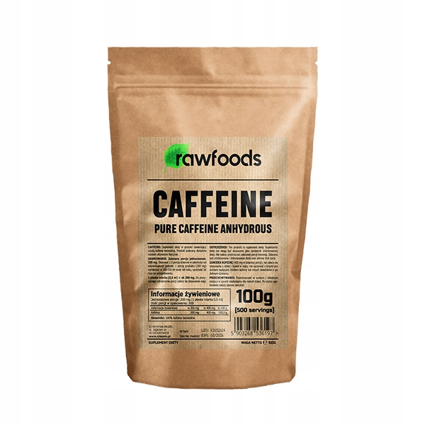 RAWFOODS CAFFEINE KOFEINA BEZWODNA 100 G W PROSZKU - 11299726157 ... RAWFOODS CAFFEINE KOFEINA BEZWODNA 100 G W PROSZKU - 11299726157 ...
