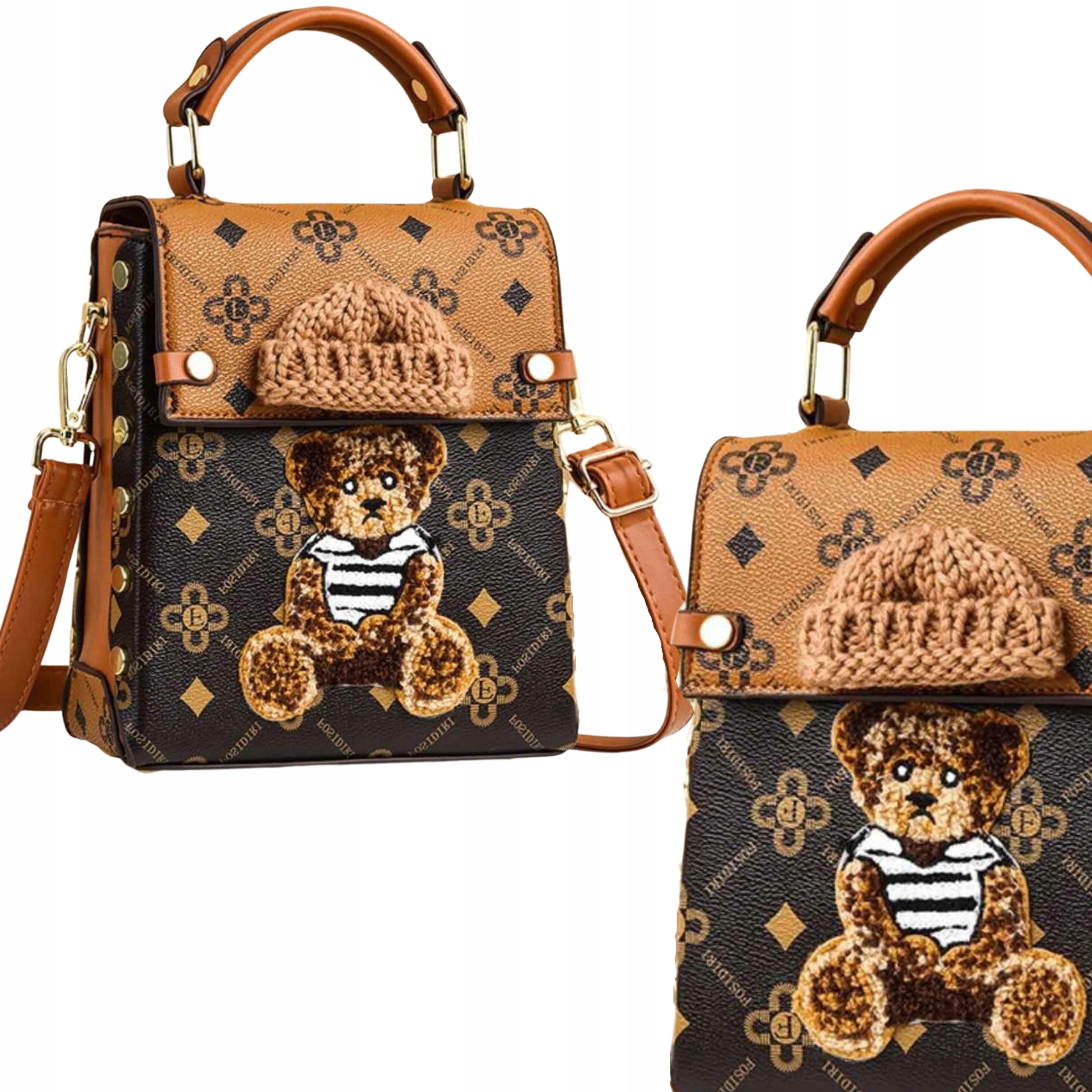 TORBA TOREBKA DAMSKA LISTONOSZKA KUFEREK NA RAMIĘ MAŁA TEDDY BAG MIŚ ... TORBA TOREBKA DAMSKA LISTONOSZKA KUFEREK NA RAMIĘ MAŁA TEDDY BAG MIŚ ...