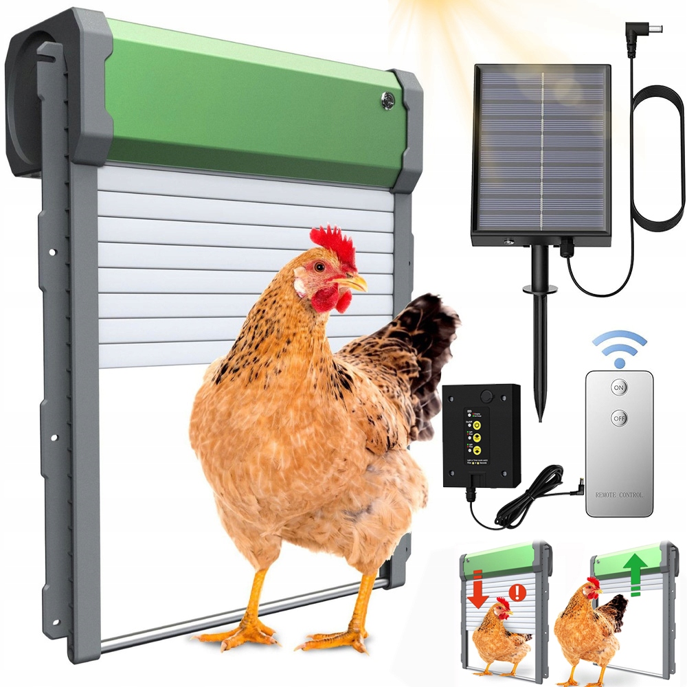 AUTOMATICKÁ DVÍŘKA DO KURNÍKU S ČASOVAČEM ZÁMEK PŘISKŘÍPNUTÍ VODĚODOLNÉ ...