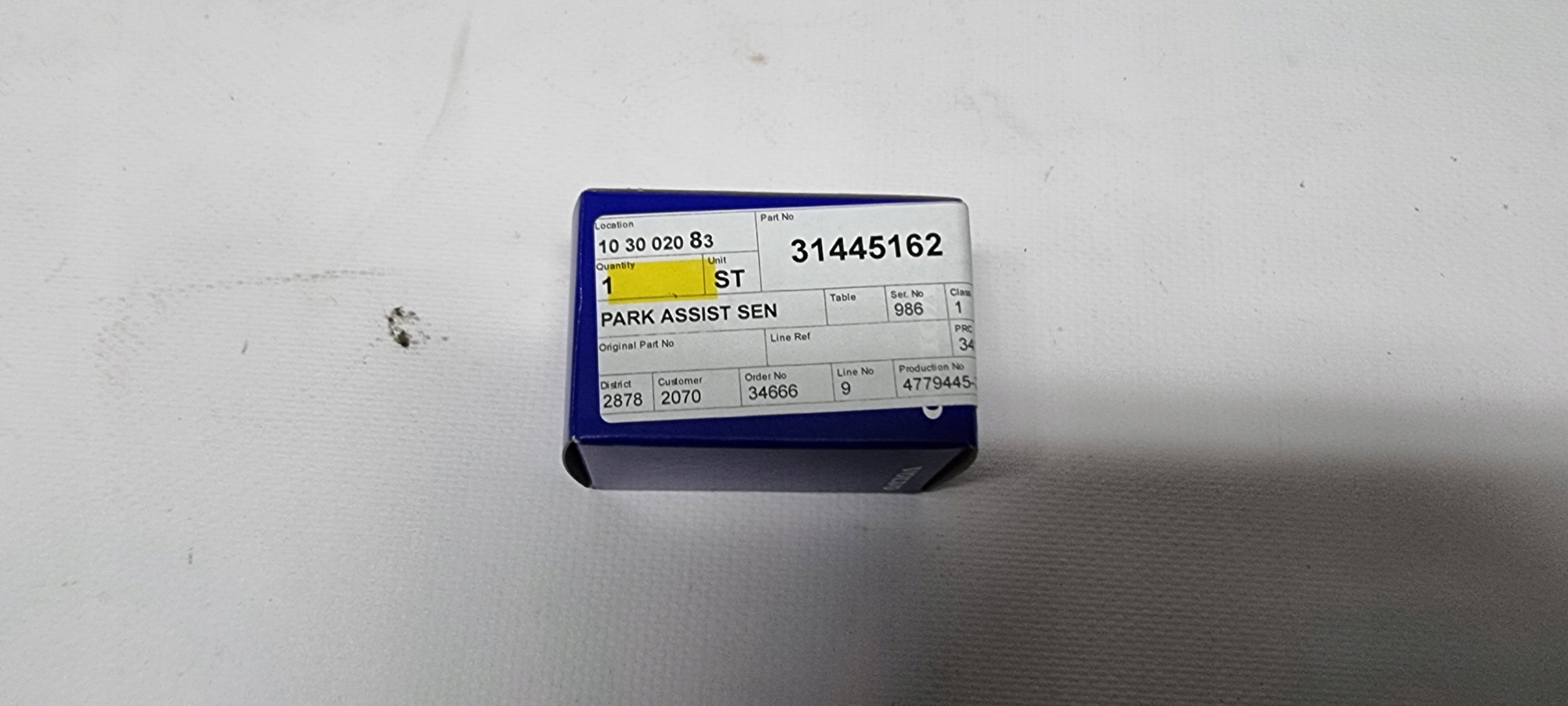 Volvo V60 2017 RHD Rear Bumper Parking Sensor 31445162 for sale online ...