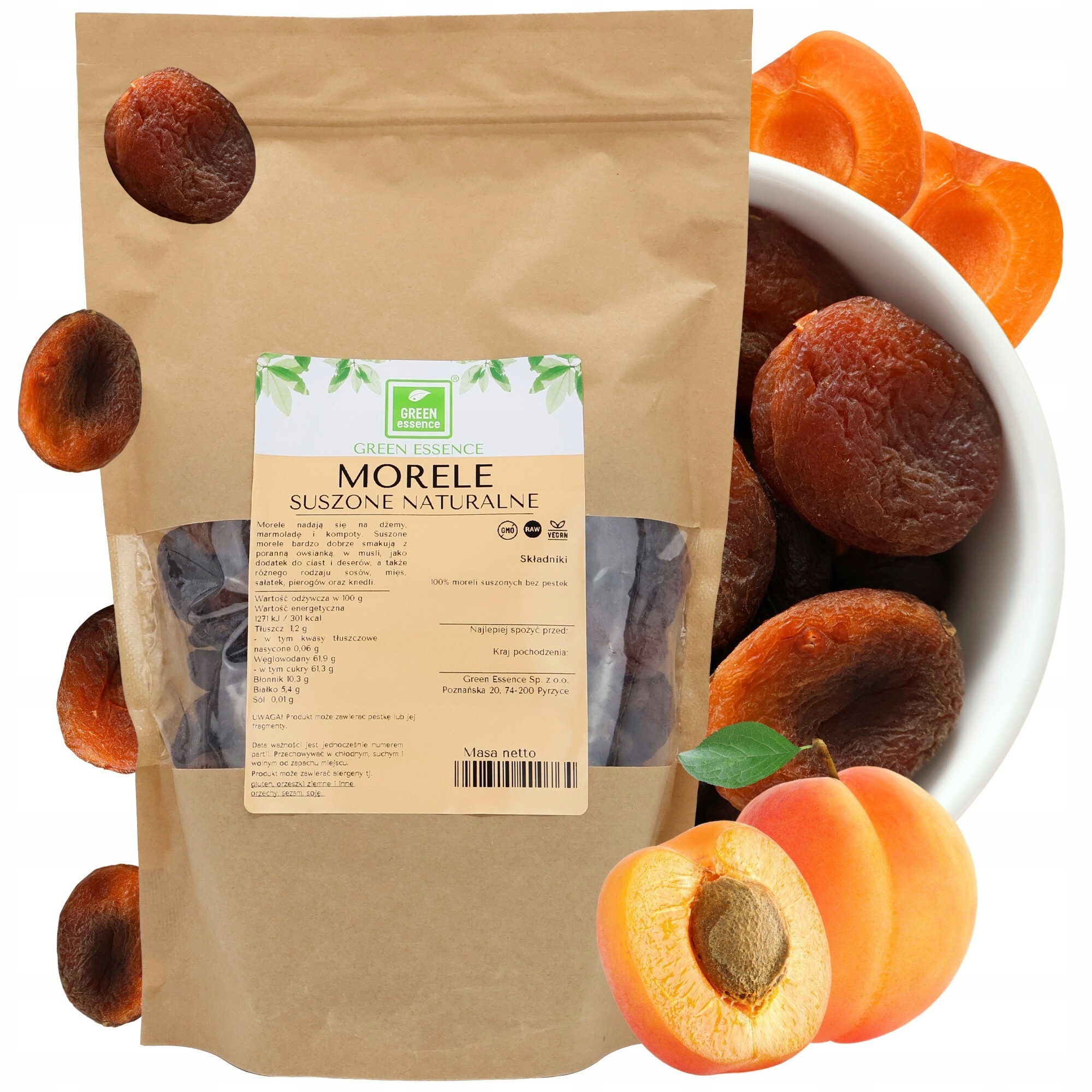 Morele SUSZONE 1 kg BEZ GMO NIESIARKOWANE morela CIEMNIE SŁODKIE ...