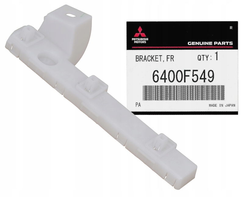 Wspornik ślizg mocowanie zderzaka lewy przód LANCER CX CY 6400F549 ...