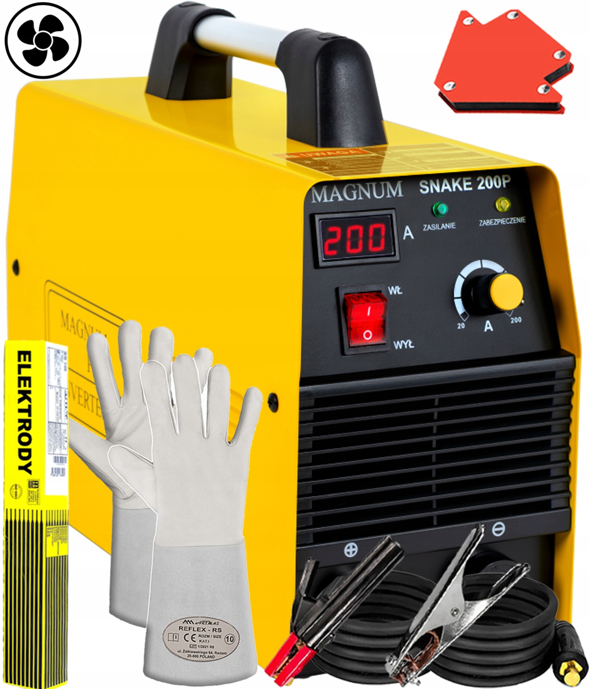 SPAWARKA INWERTOROWA MAGNUM SNAKE 200P II - 230V (5901004100053) • Cena, Opinie • Spawarki ...