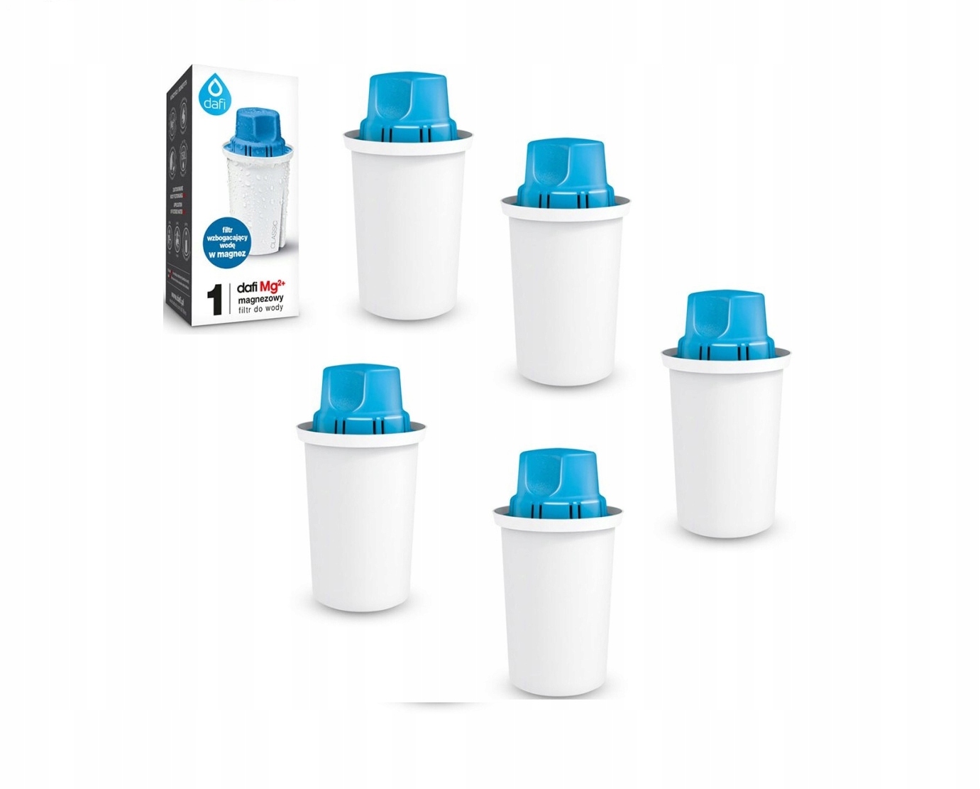 5 szt WKŁAD FILTR DAFI CLASSIC MAGNEZ MG+ - Sklep, Opinie, Cena w Allegro