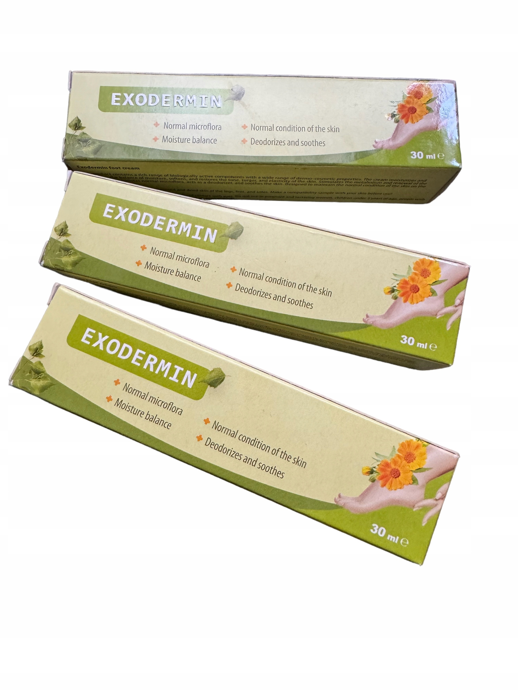 3x Exodermin 30ml - Aktivně chrání pokožku nohou - Allegro