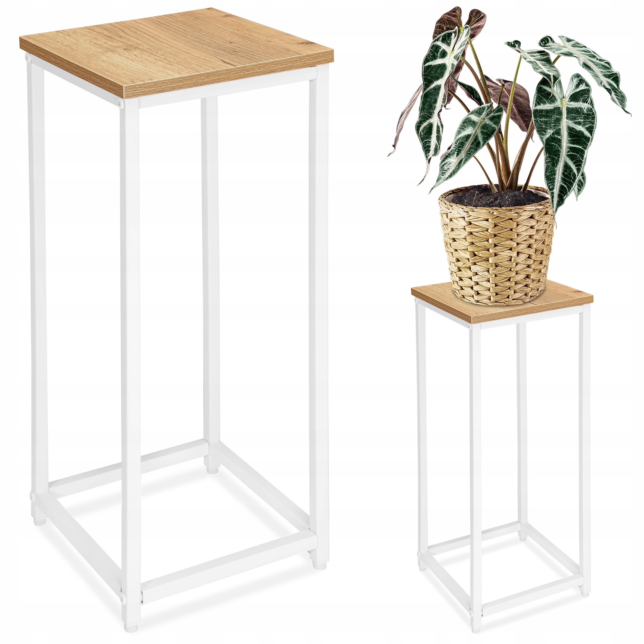 VIRÁGÁGYÁS ÁLLÓ PADLÓ FÉM VIRÁGTARTÓ ÁLLVÁNY VIRÁGTARTÓ POLC CRAFT - Allegro