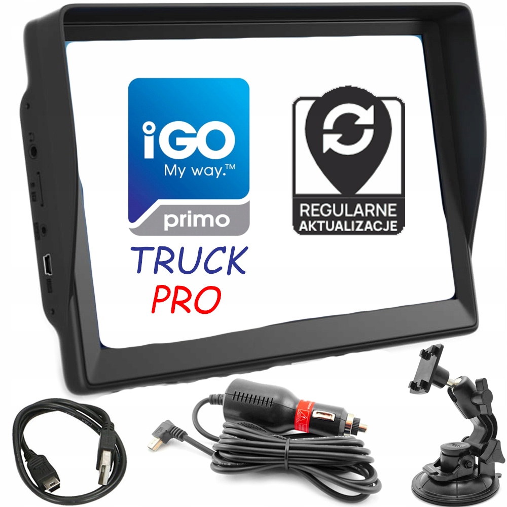 NAWIGACJA GPS 9 PRO CIĘŻARÓWKA iGO Primo TRUCK TIR BUS TAXI AUTOBUS ...