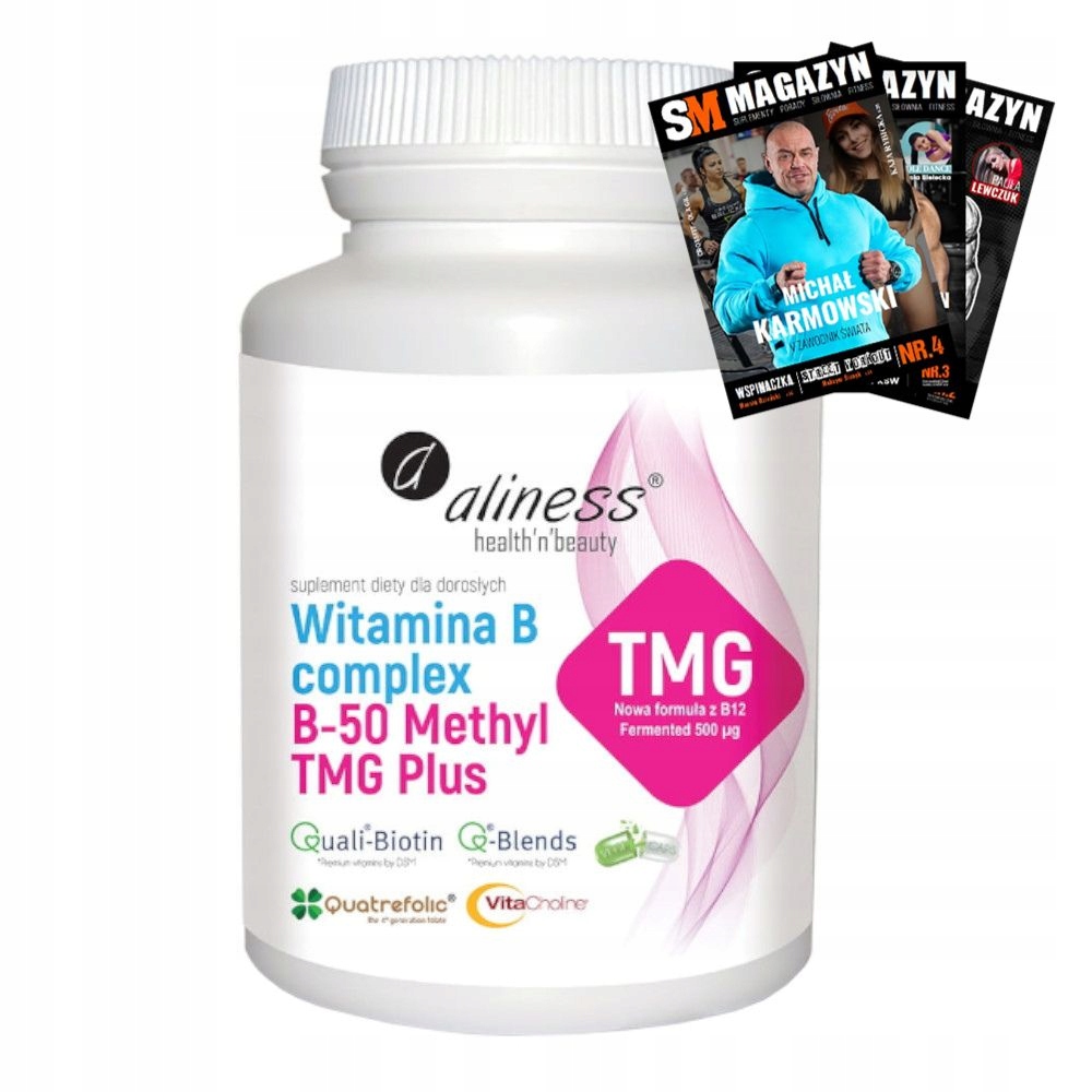 ALINESS WITAMINA B COMPLEX B-50 METHYL UKŁAD NERWOWY ZMĘCZENIE 100 kaps (5902020901082) • Cena ...