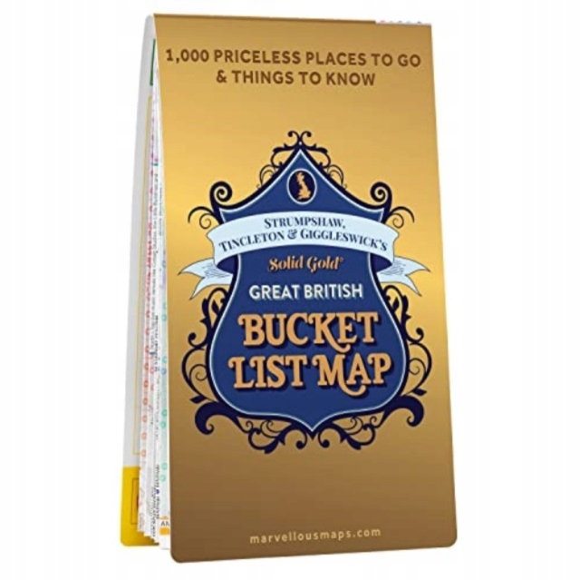 ST&Gs Solid Gold Great British Bucket List Map Praca zbiorowa ...