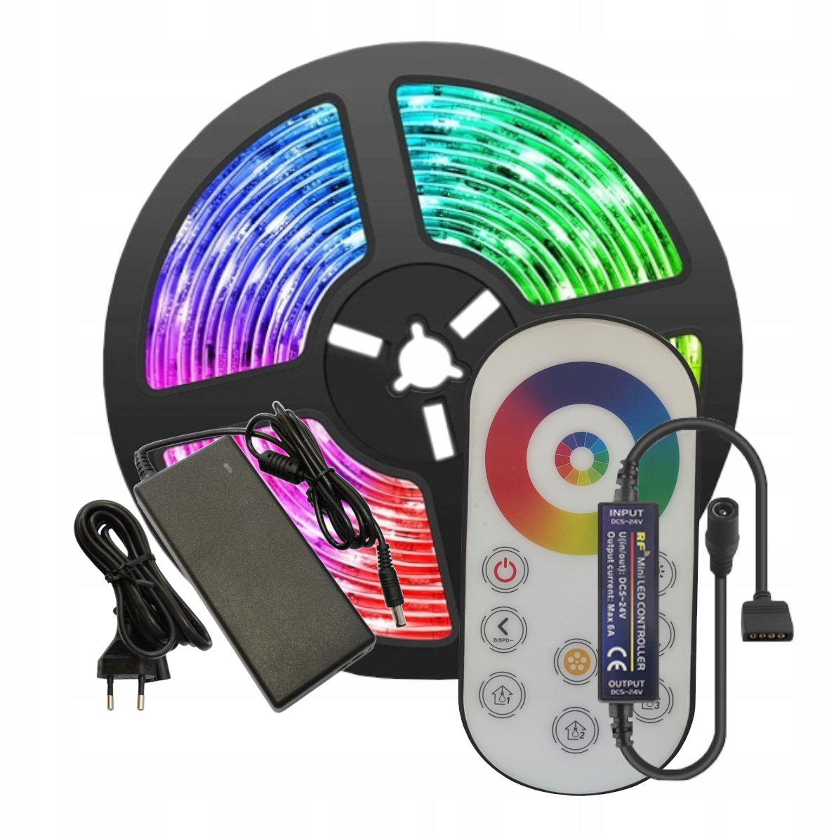 ZESTAW Taśma 120 LED RGB 4m PILOT DOTYKOWY RADIOWY (5905475092374 ...