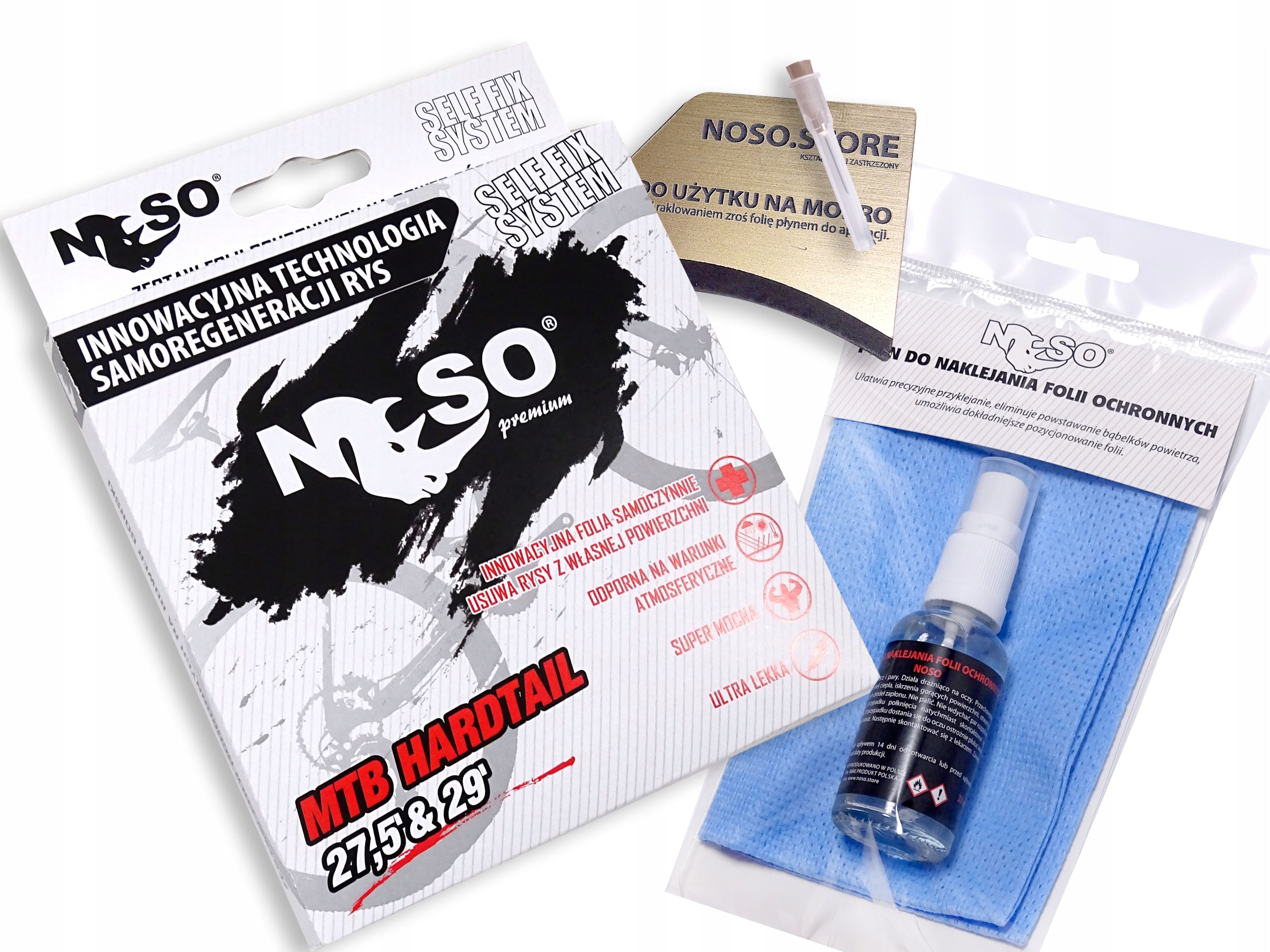 MTB hardtail rower górski - folia matowa PFFH PREMIUM Zestaw na cały ...