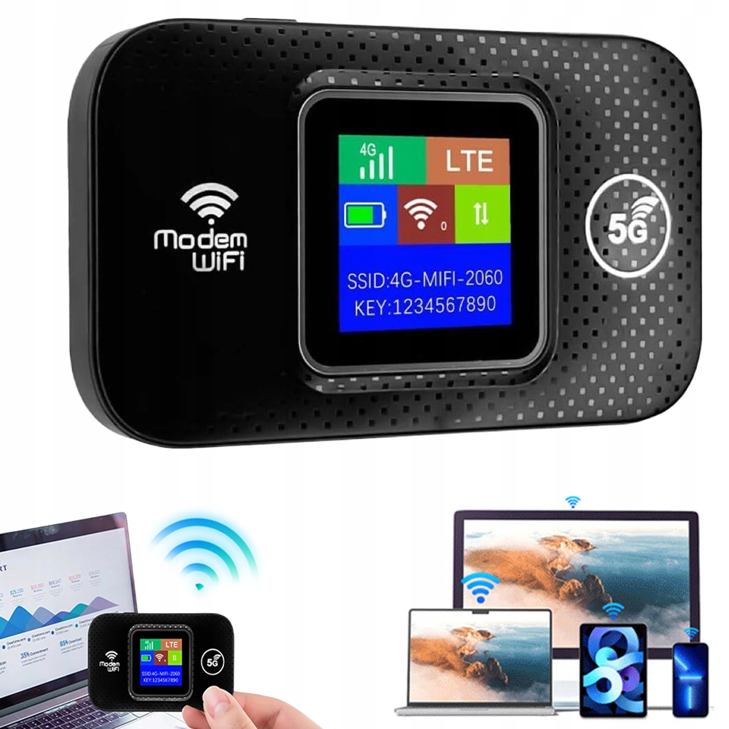 Přenosný Mobilní Modemový Router Na 4G Sim Kartu S Wifi V Autě — Allegro