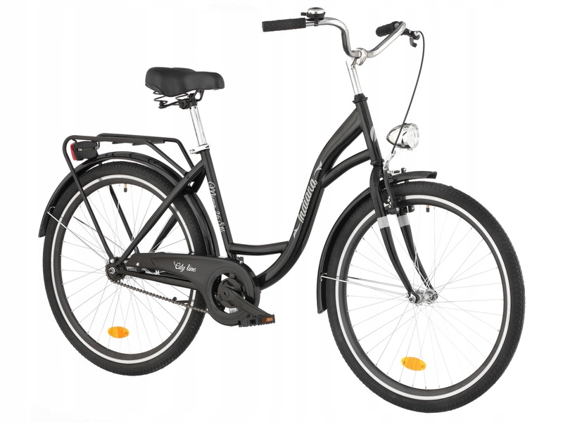 Rower miejski Indiana ROWER INDIANA MOENA S1B CZARNY D2326 rama 17 cali ...
