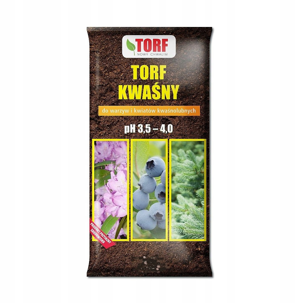 Ziemia Torf KWAŚNY 50L do borówek iglaki hortensji • Cena, Opinie - Allegro