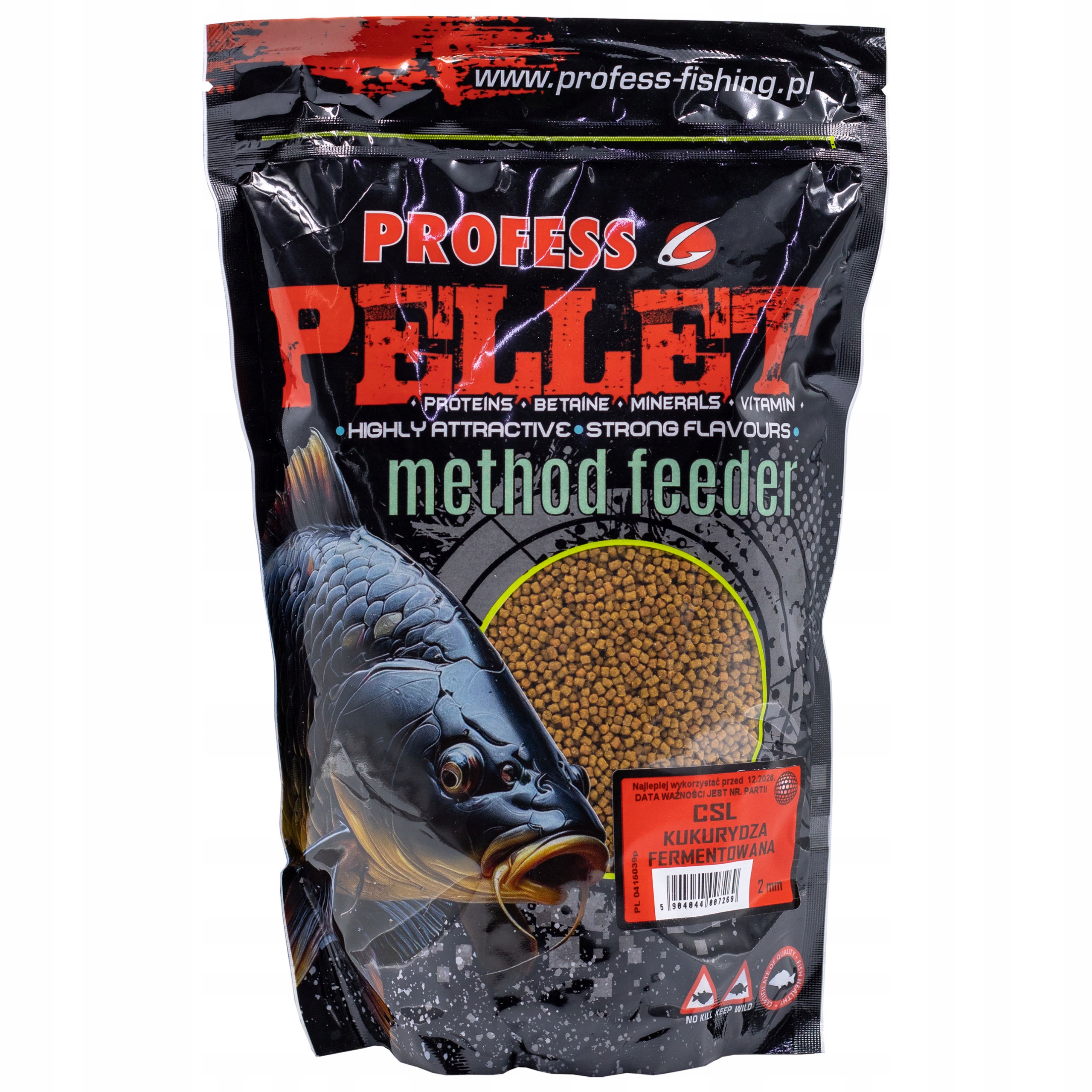 Pellet 2 mm Method Feeder FERMENTOWANA KUKURYDZA CSL 700 g Profess ...