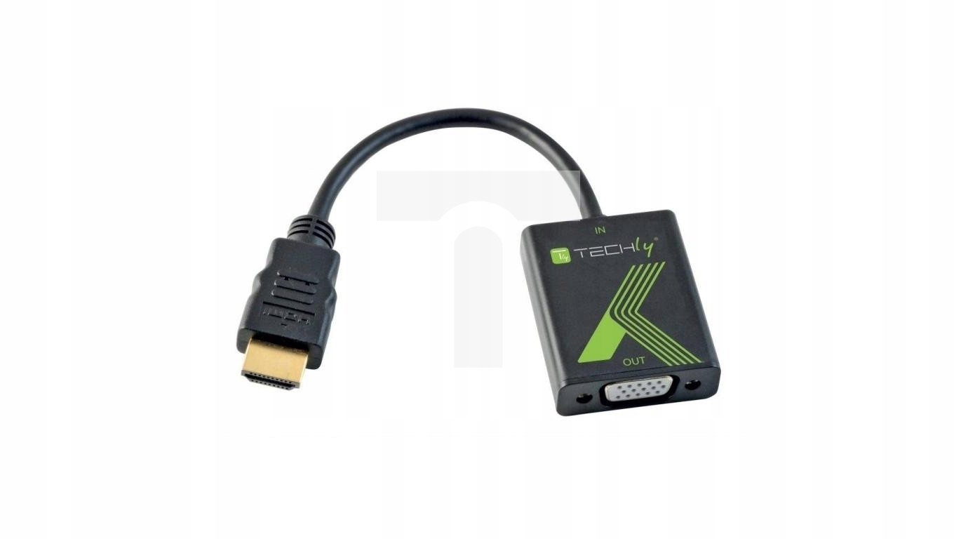 Techly IDATA-HDMI-VGA2 VGA káblový adaptér (D-Sub) čierny - Allegro