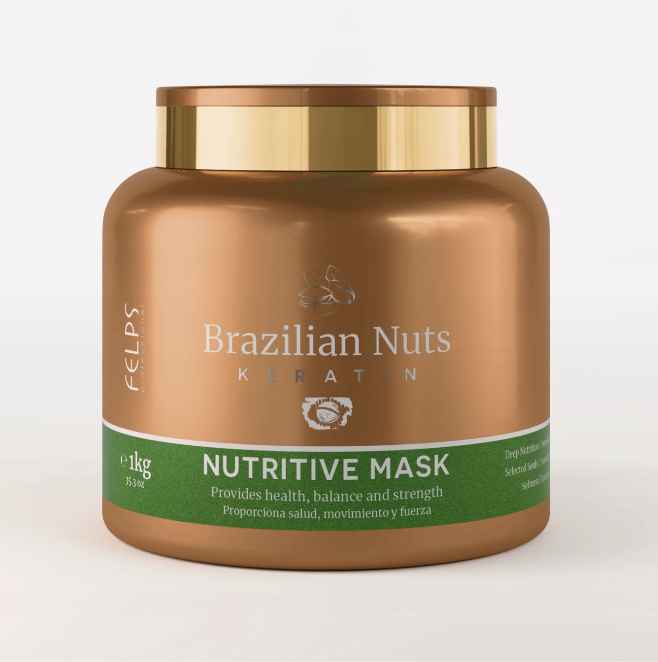 FELPS BRAZILIAN NUTS KERATIN NUTRITIVE MASK - 1KG (7898639792389 ...