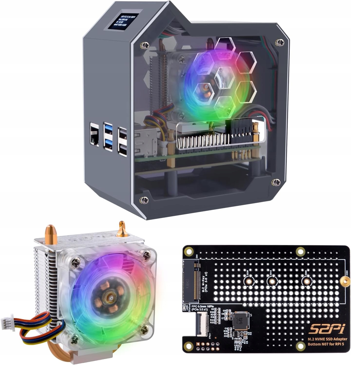 GeeekPi N07 Mini Tower NVMe NAS Kit dla Raspberry Pi 5 - Sklep, Opinie ...