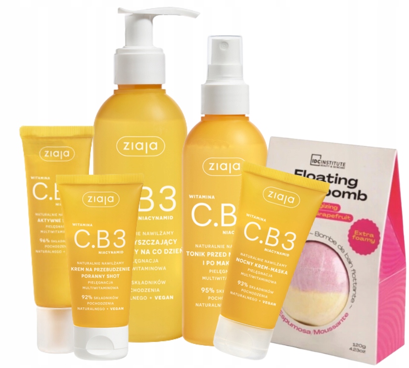 ZIAJA C B3 ZESTAW KOSMETYKÓW DO TWARZY PREZENT (6912993964976) • Cena ...
