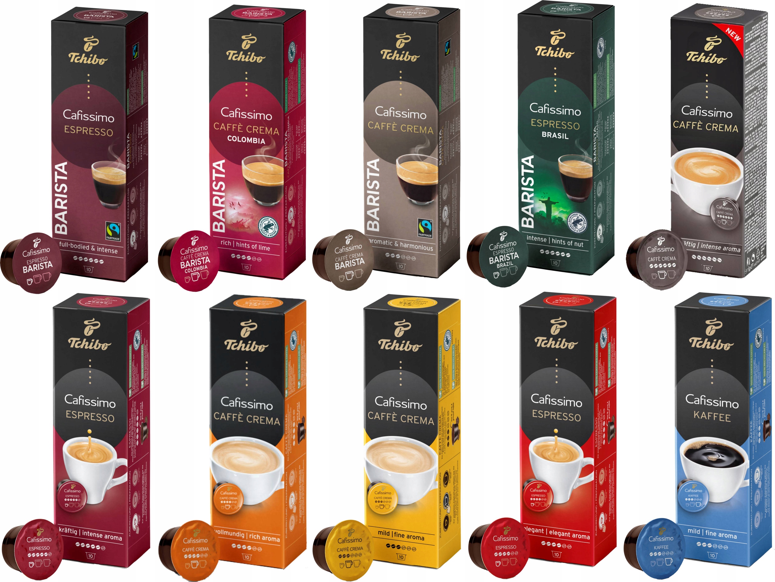 TCHIBO CAFISSIMO KAPSLE SET 10x10 za 799.00CZK - Allegro