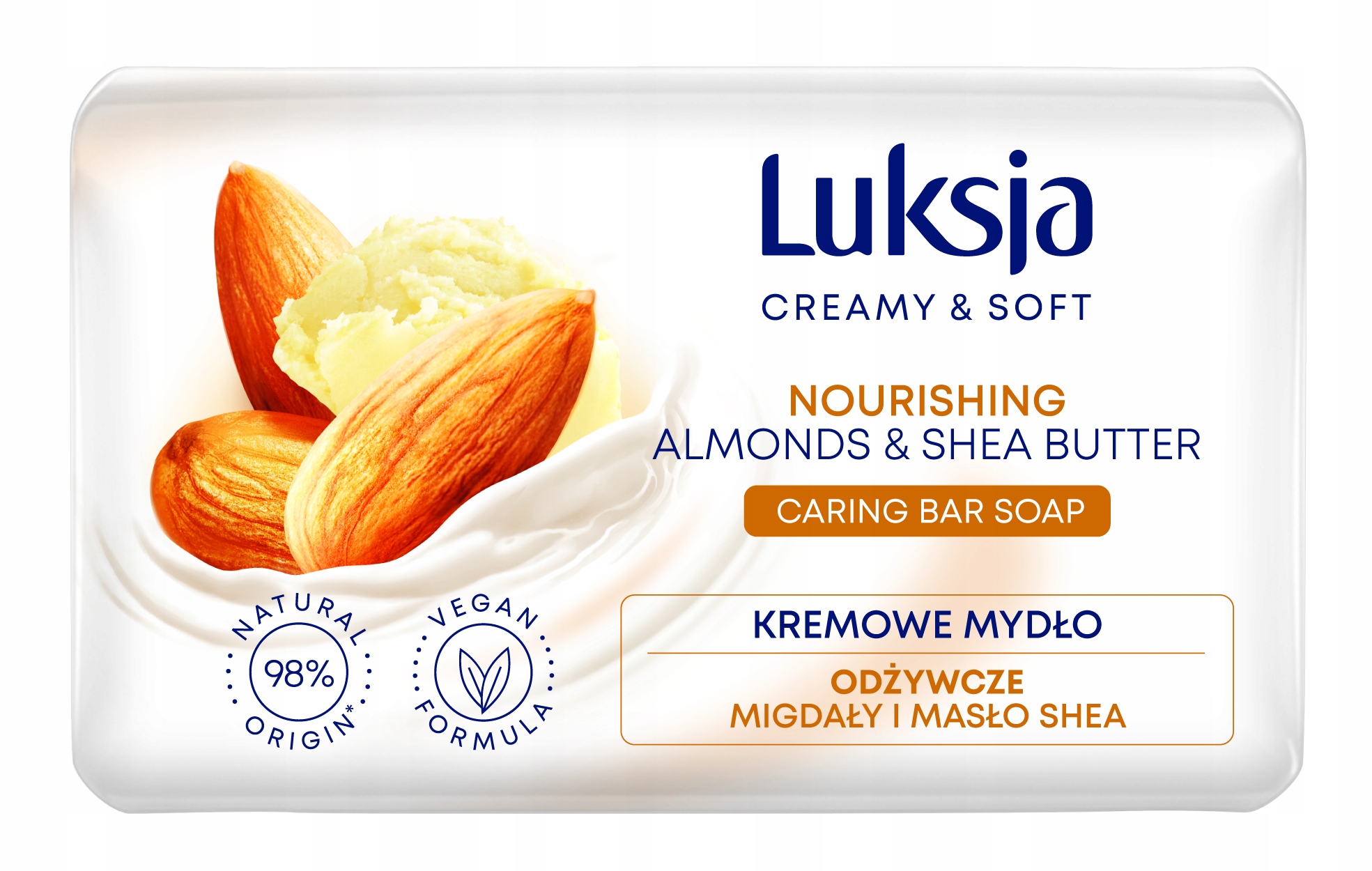 Luksja Creamy Soft Kremowe mydło w kostce Migdały i Masło shea 90 g ...