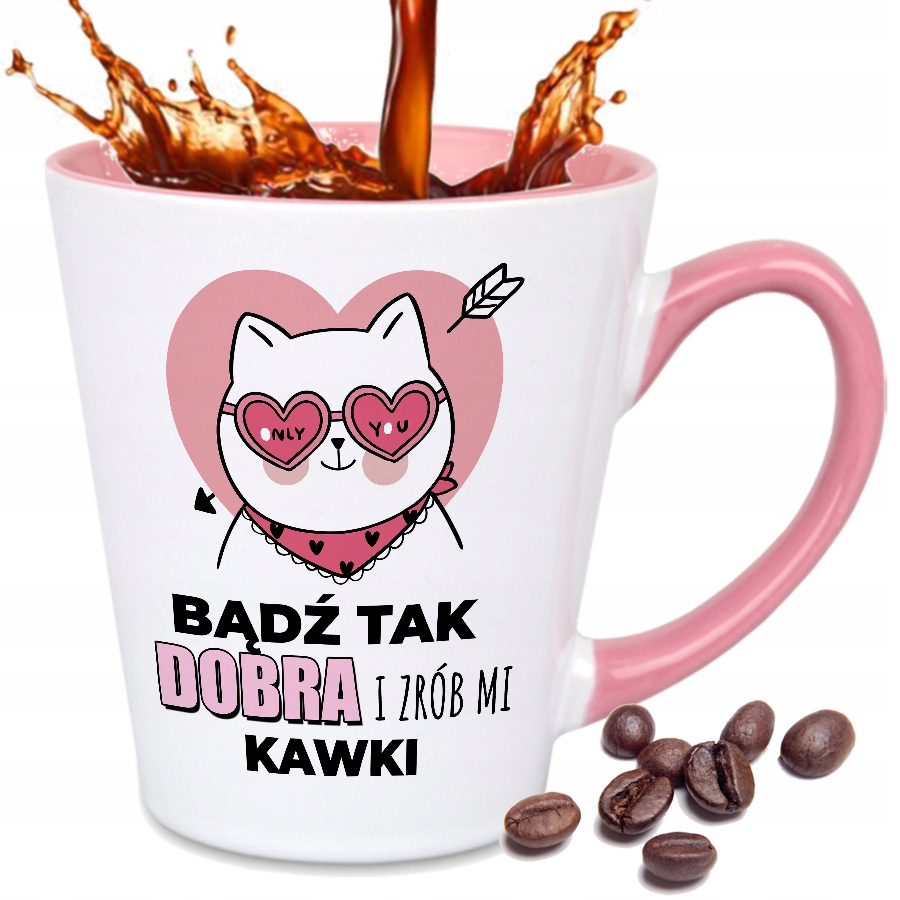 Kubek Latte Mały PREZENT SŁODKIE WZORY DO PRACY (KUBEK BIAŁY LATTE UCHO ... Kubek Latte Mały PREZENT SŁODKIE WZORY DO PRACY (KUBEK BIAŁY LATTE UCHO ...