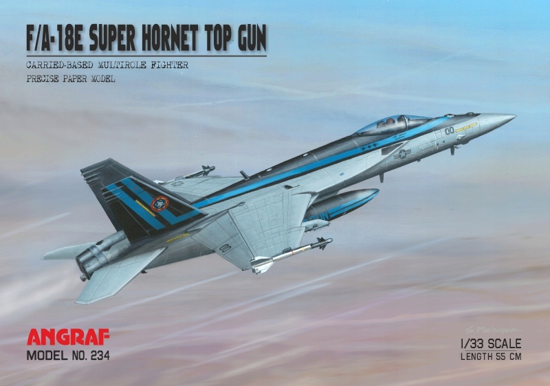 F/A-18E Super Hornet Top Gun, Angraf Model, 1:33 17079071069 - Allegro.pl