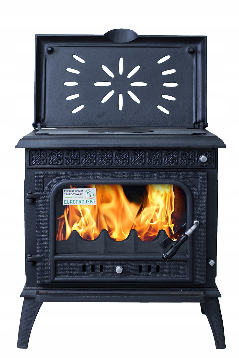 Koza piec żeliwny solidny Leon Boiler TP z płaszczem wodnym KOMIN ...