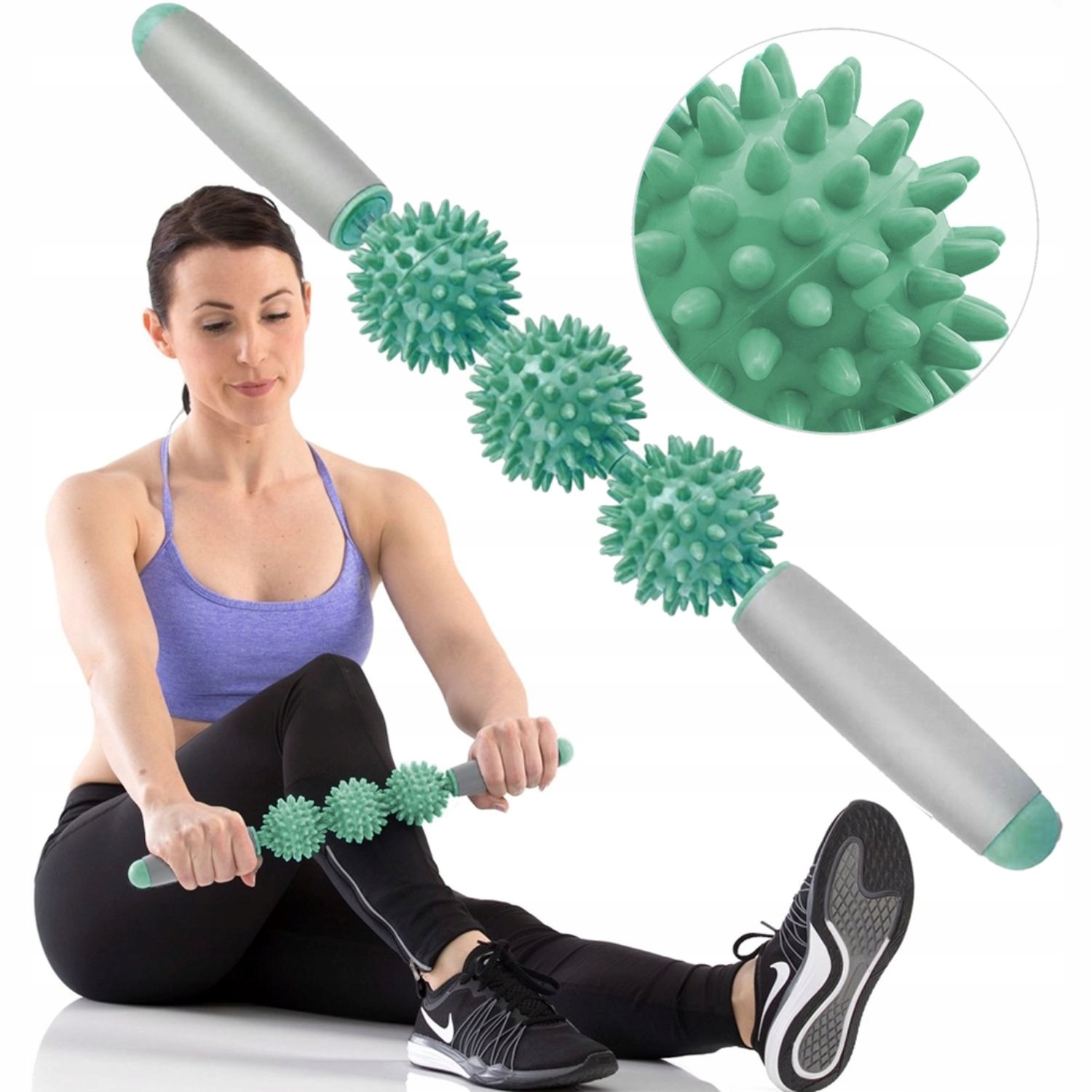 Masażer do Ciała Pleców Karku Roller Wałek Rolka z Wypustkami na ...