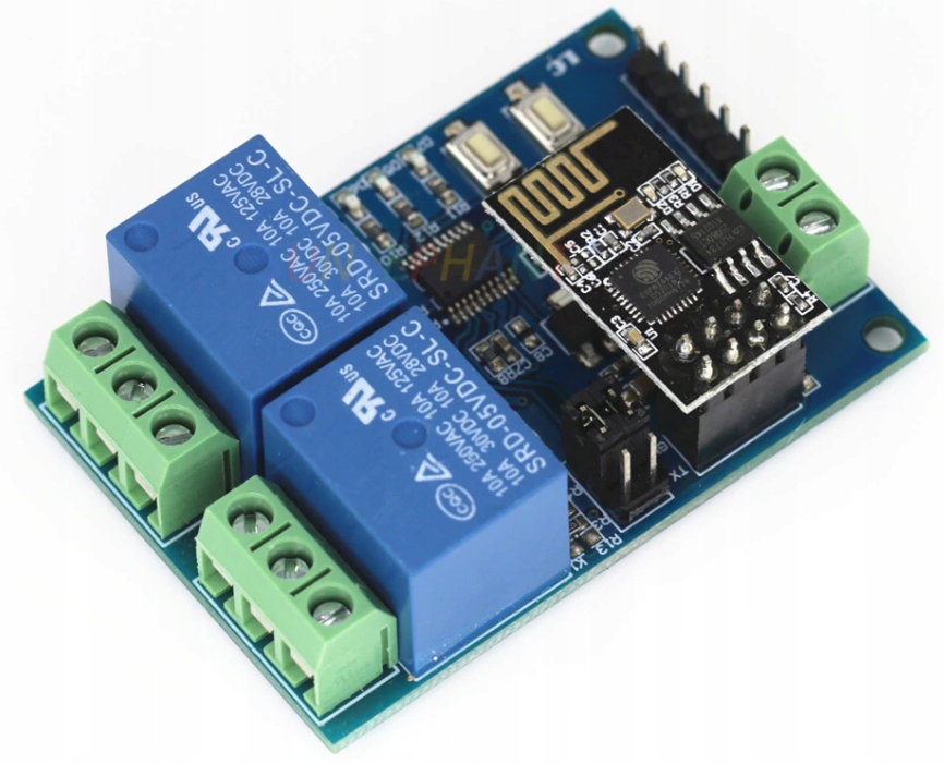 Relé ANGMAR Modul dvou relé s WiFi ESP-01 ESP8266 - Allegro