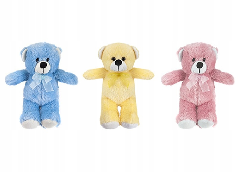 Pluszowy MIŚ MISIO 30 CM MASKOTKA pluszak niebieski (5050565216984 ...