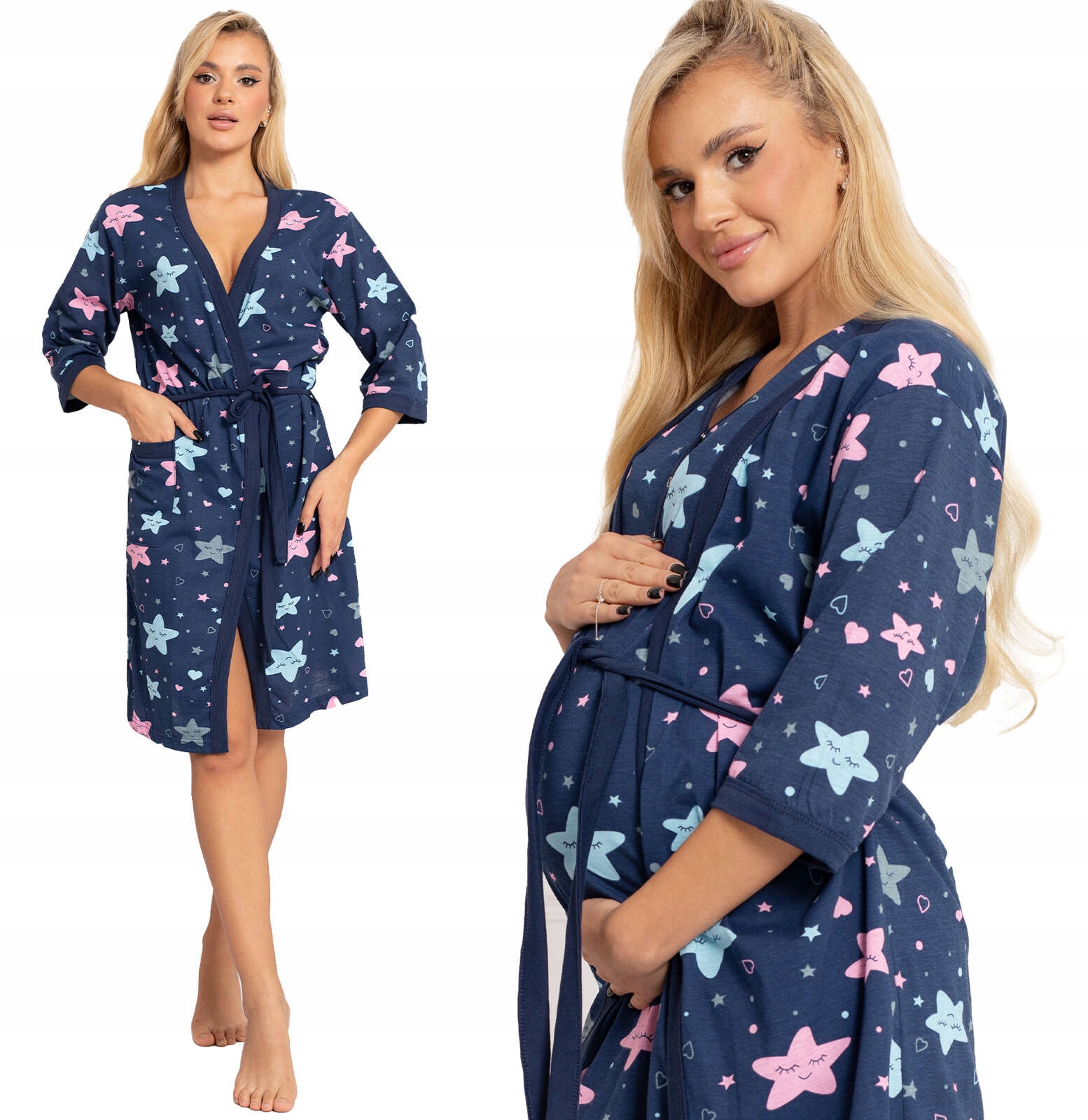 DÁMSKÝ BAVLNĚNÝ ŽUPAN PODOMKA DO NEMOCNICE S za 420 Kč - Allegro