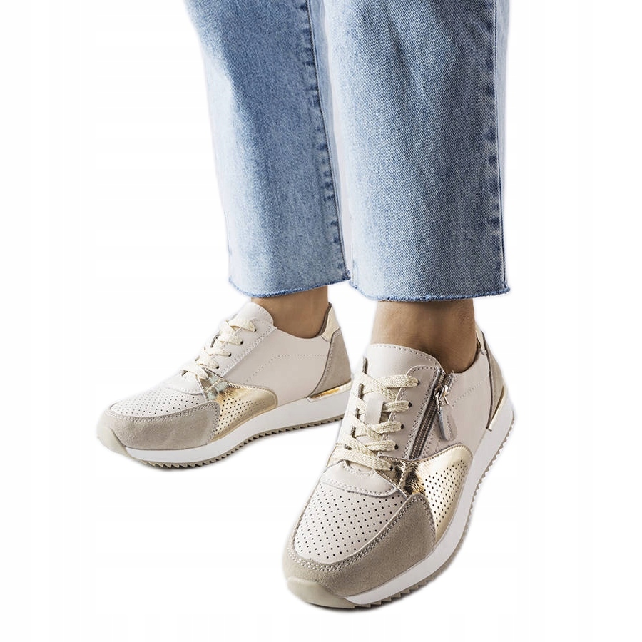 Beżowy Skóra naturalna Buty Damskie Goodin r.39 13859330316 - Allegro.pl