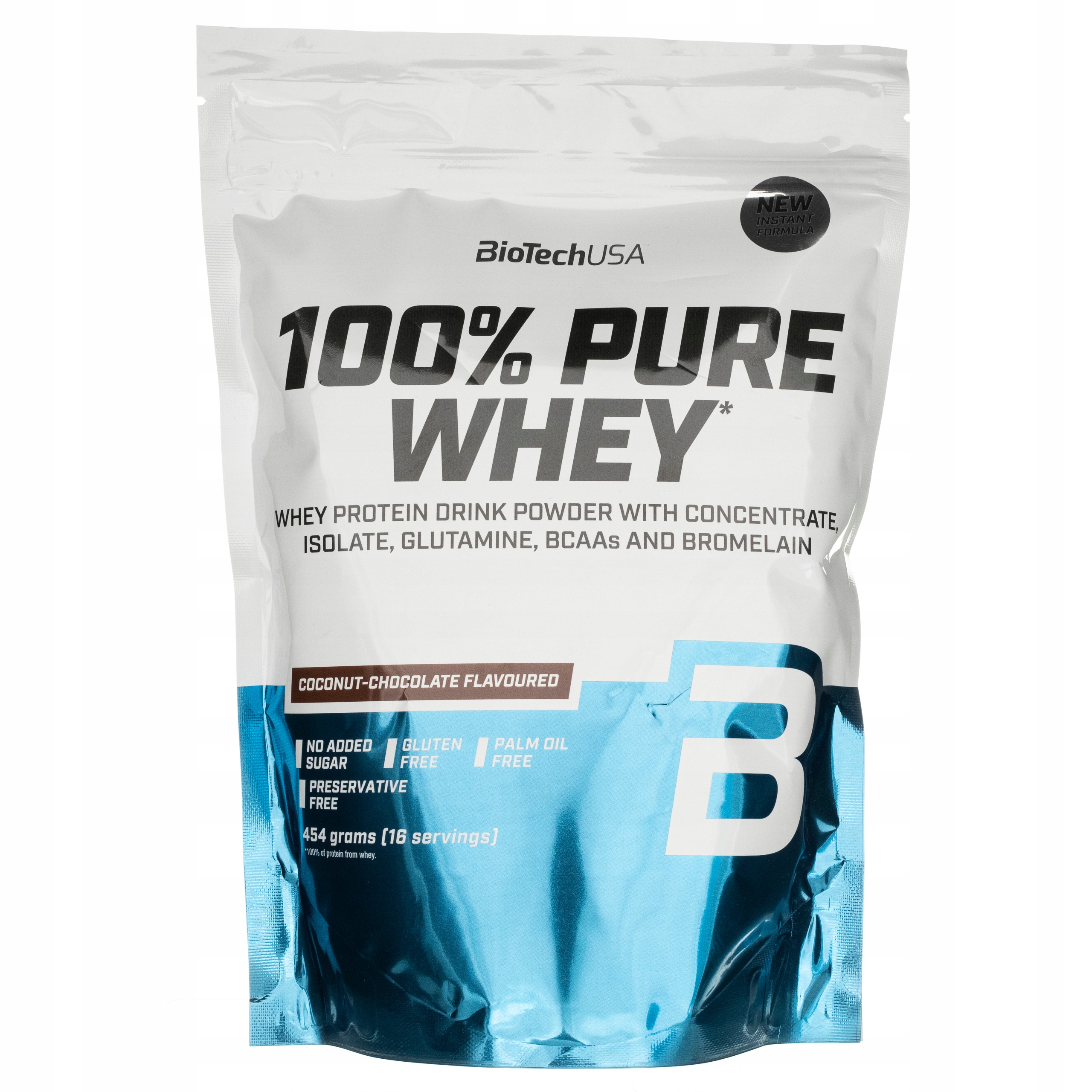 BioTech USA 100% Pure Whey Czekolada-Kokos 454g - 5999076238361 ...