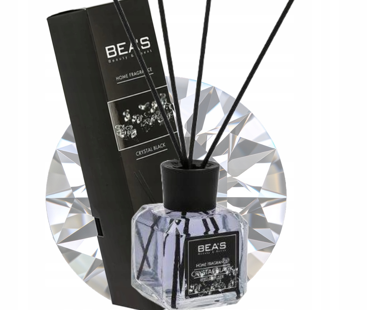 BEA'S REED Aroma diffúzor CRYSTAL BLACK 120 ml Elegáns illat Parfüm za ...
