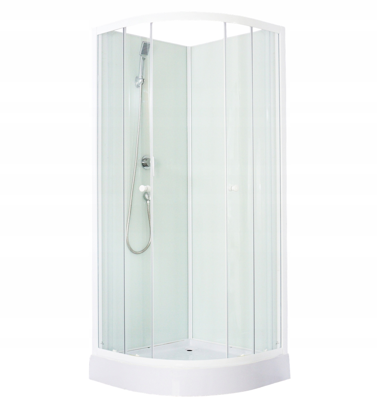 KABINA PRYSZNICOWA WOLNOSTOJĄCA 90x90x200 BIAŁA CZTEROŚCIENNA (SMWH90 ...