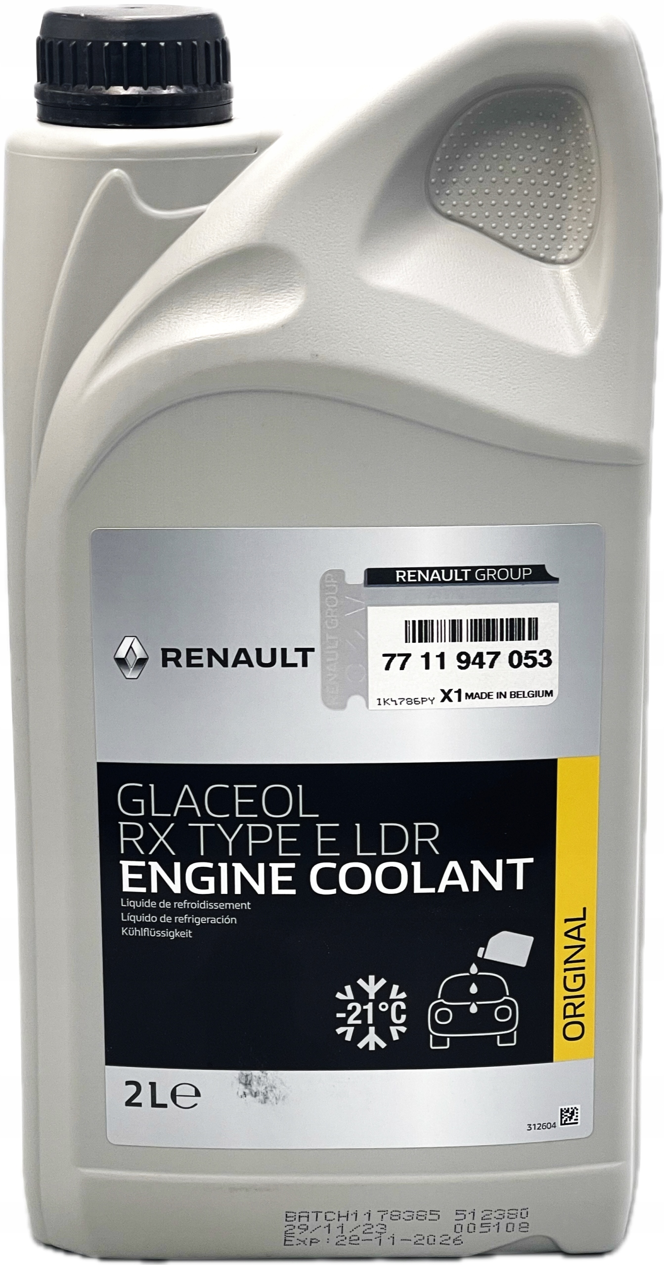 FOLYADÉK RENAULT GLACEOL RX TYPE E LDR 7711947053 HŰTŐKHÖZ KÉK 2L OE za ...