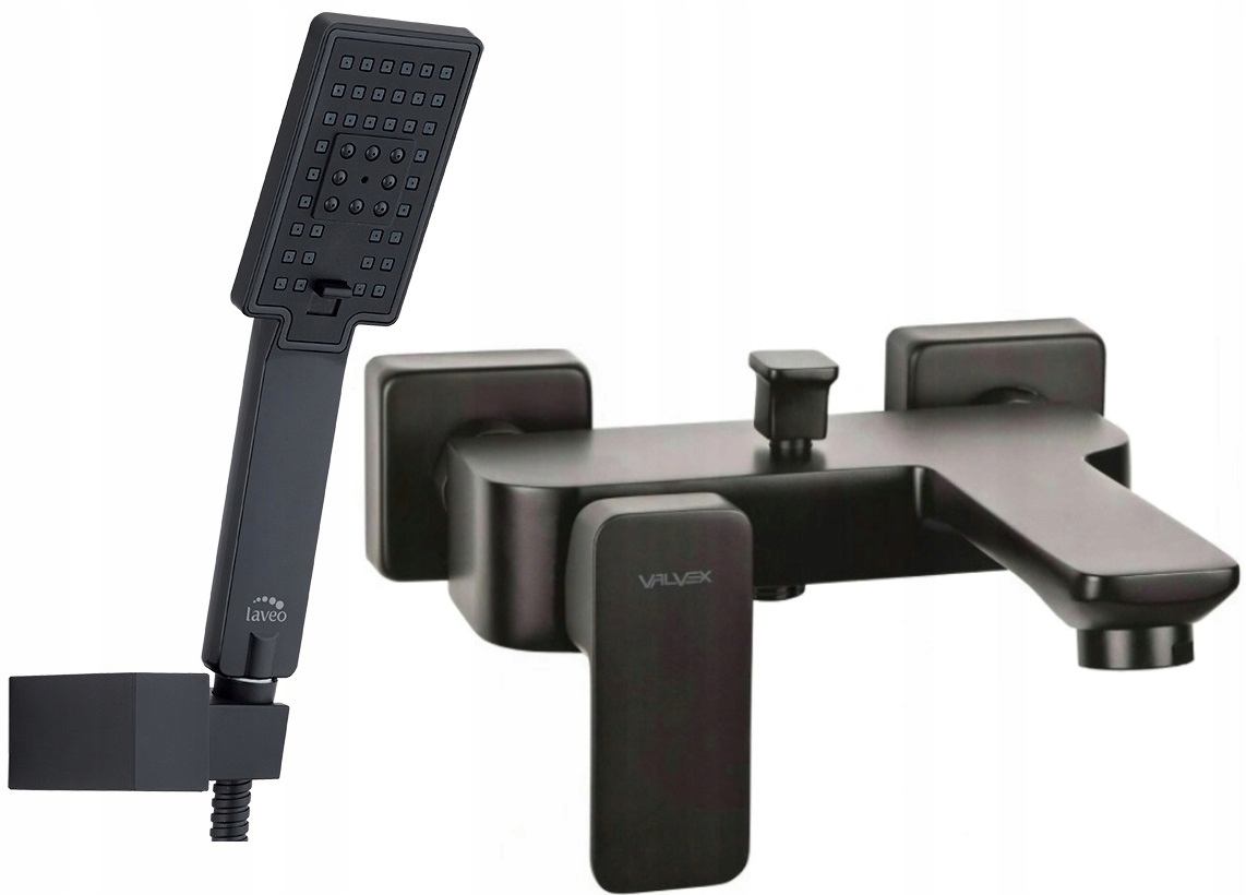 VALVEX LOFT BLACK BATERIA WANNOWA CZARNA + NATRYSK (5902273544678 ...