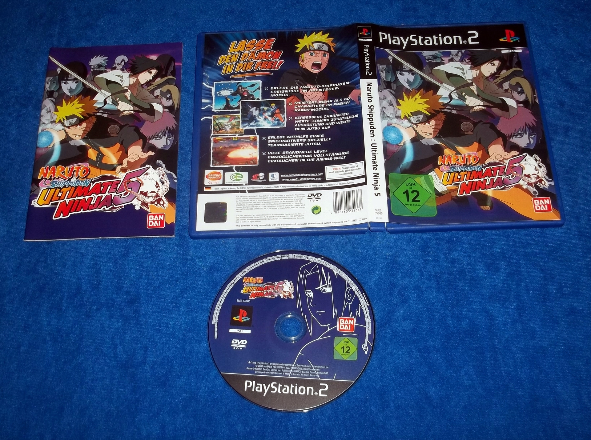 JNARUTO SHIPPUDEN: ULTIMATE NINJA 5 PS2 jak UZUMAKI CHRONICLES NOWA PlayStation 2 (PS2 ...
