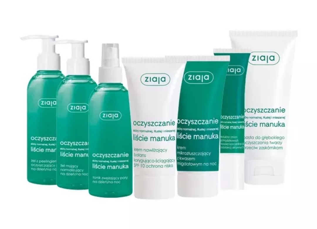 Ziaja zestaw liście manuka 7 produktów • Cena, Opinie - Allegro