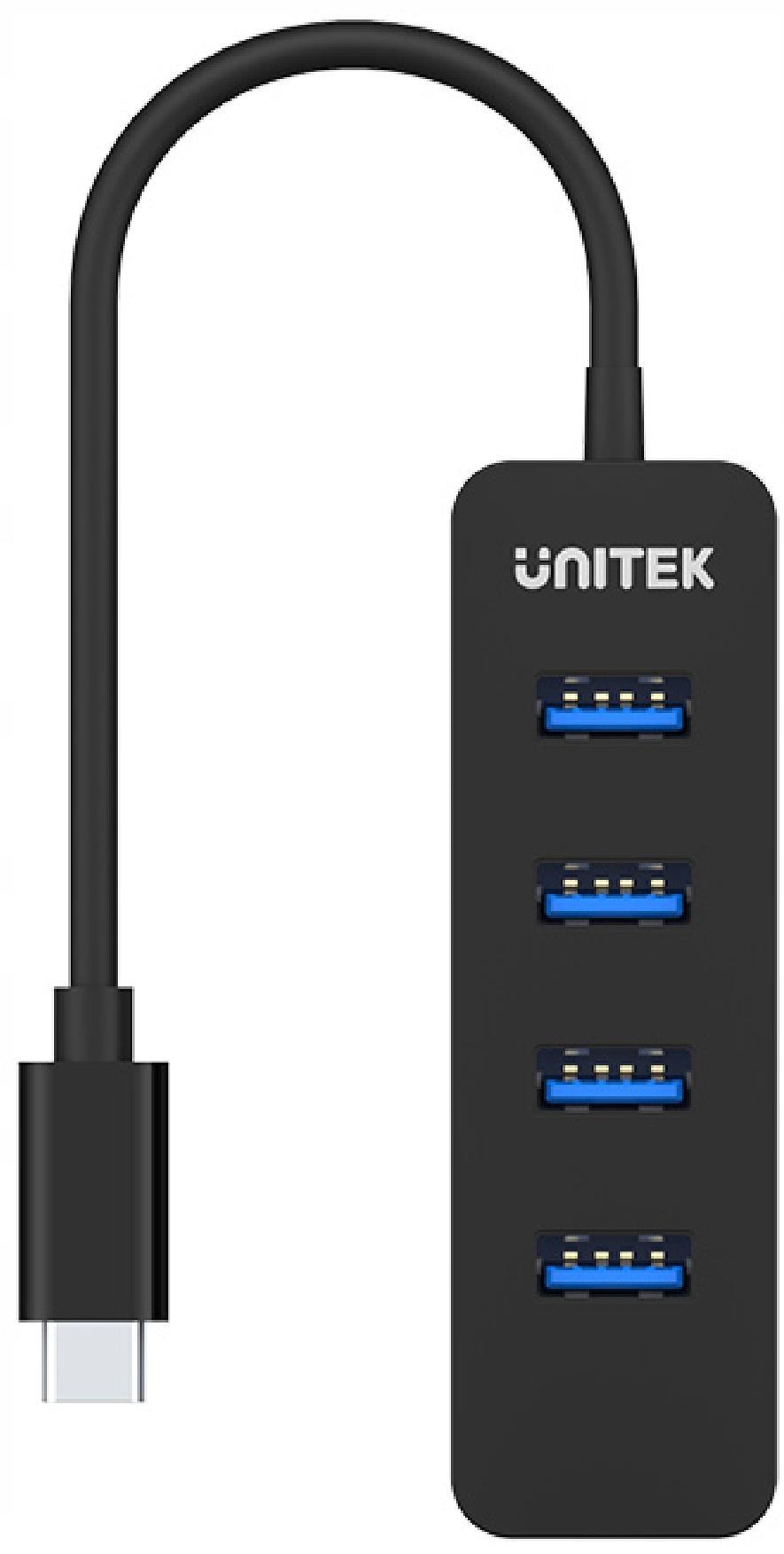 Unitek USB-C Hub + 4 porty USB 3.1 USB-A aktivní - Allegro