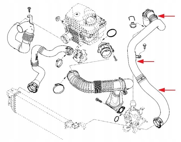 Renault OE 144601765R przewód powietrza doładowującego za 1214.00PLN z ...